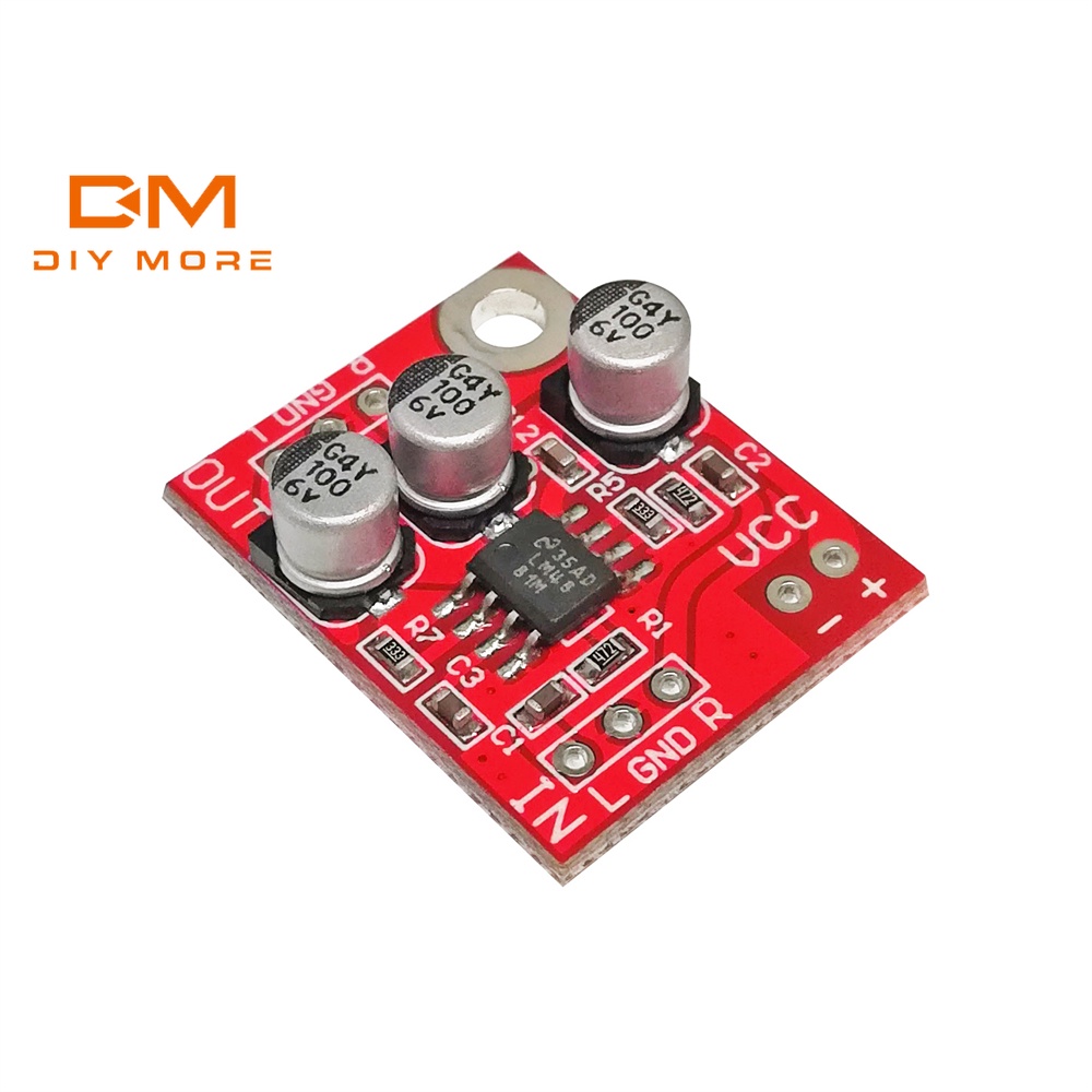 Diymore LM4881 ใหม่ บอร์ดขยายเสียงหูฟัง ขนาดเล็ก DC2.7V-5.5V | Shopee Thailand
