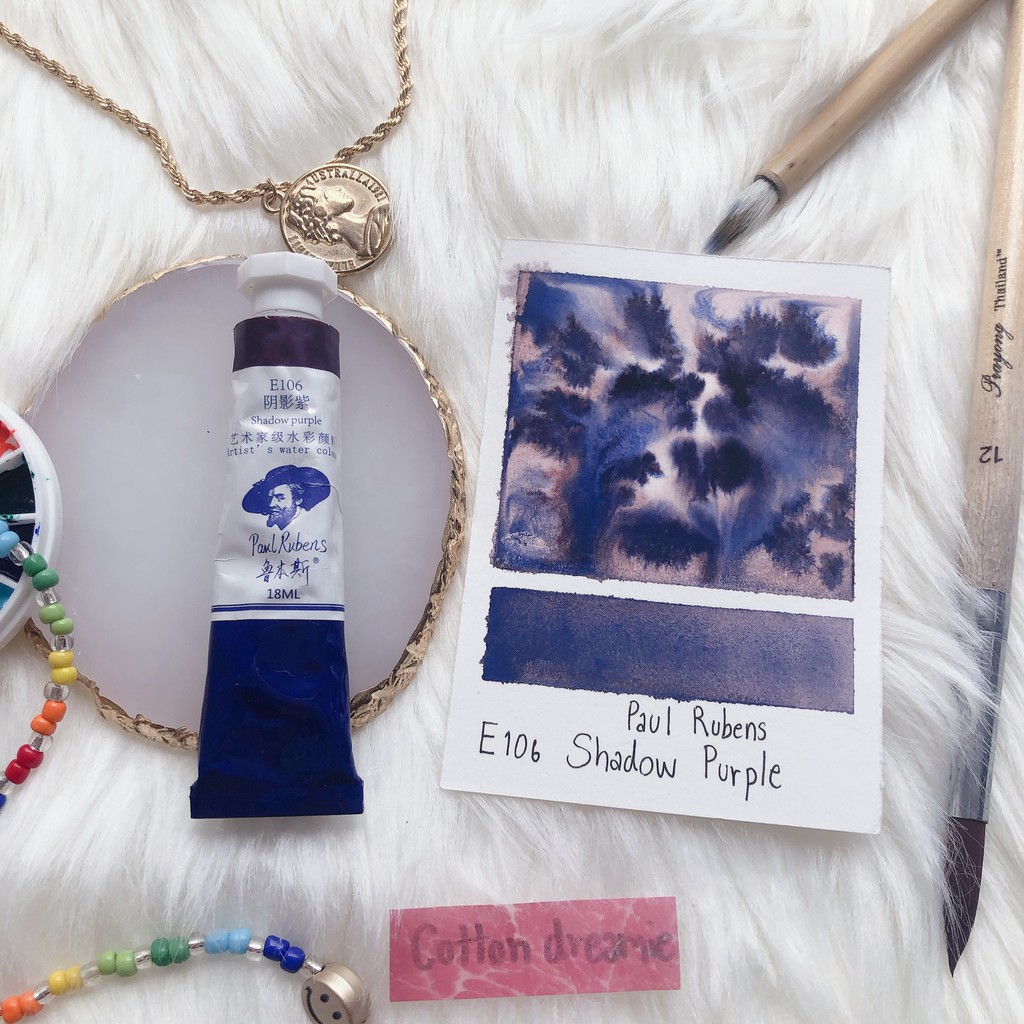 สีน้ำ Paul Rubens เกรดอาร์ตติส สี Shadow Violet แบ่งขาย2ml. | Shopee ...