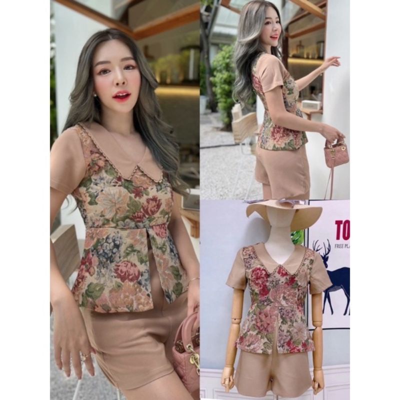 ชุดเซ็ทเสื้อทอป้าย Love Lady size 2XL | Shopee Thailand