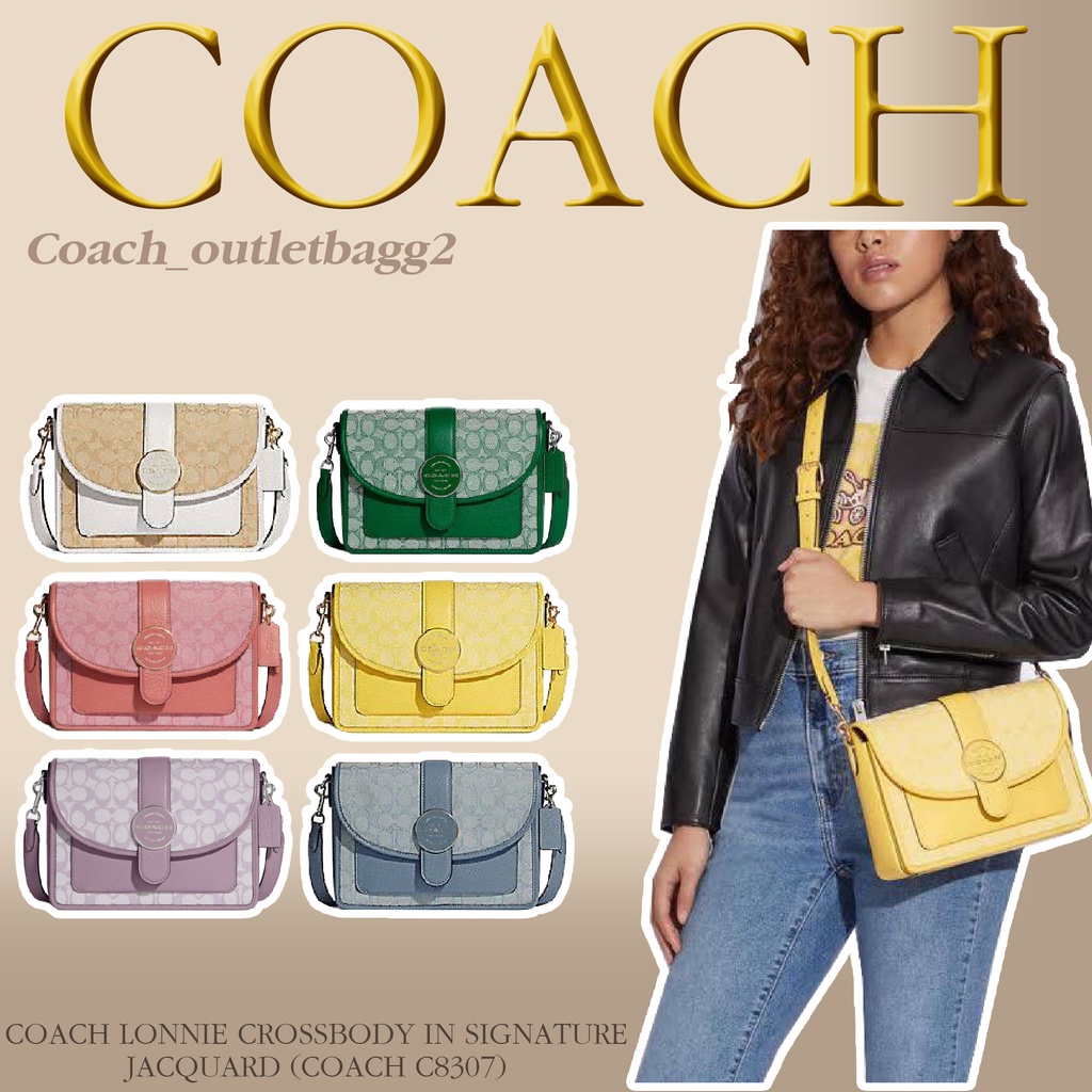 COACH C8307 LONNIE CROSSBODY IN SIGNATURE JACQUARD | Shopee Thailand