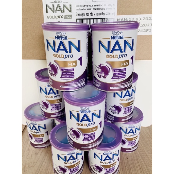 **ยกลัง**NAN GOLD pro HA สูตร 1 ขนาด 4800 กรัม (ยกลัง 12 กระป๋อง ...