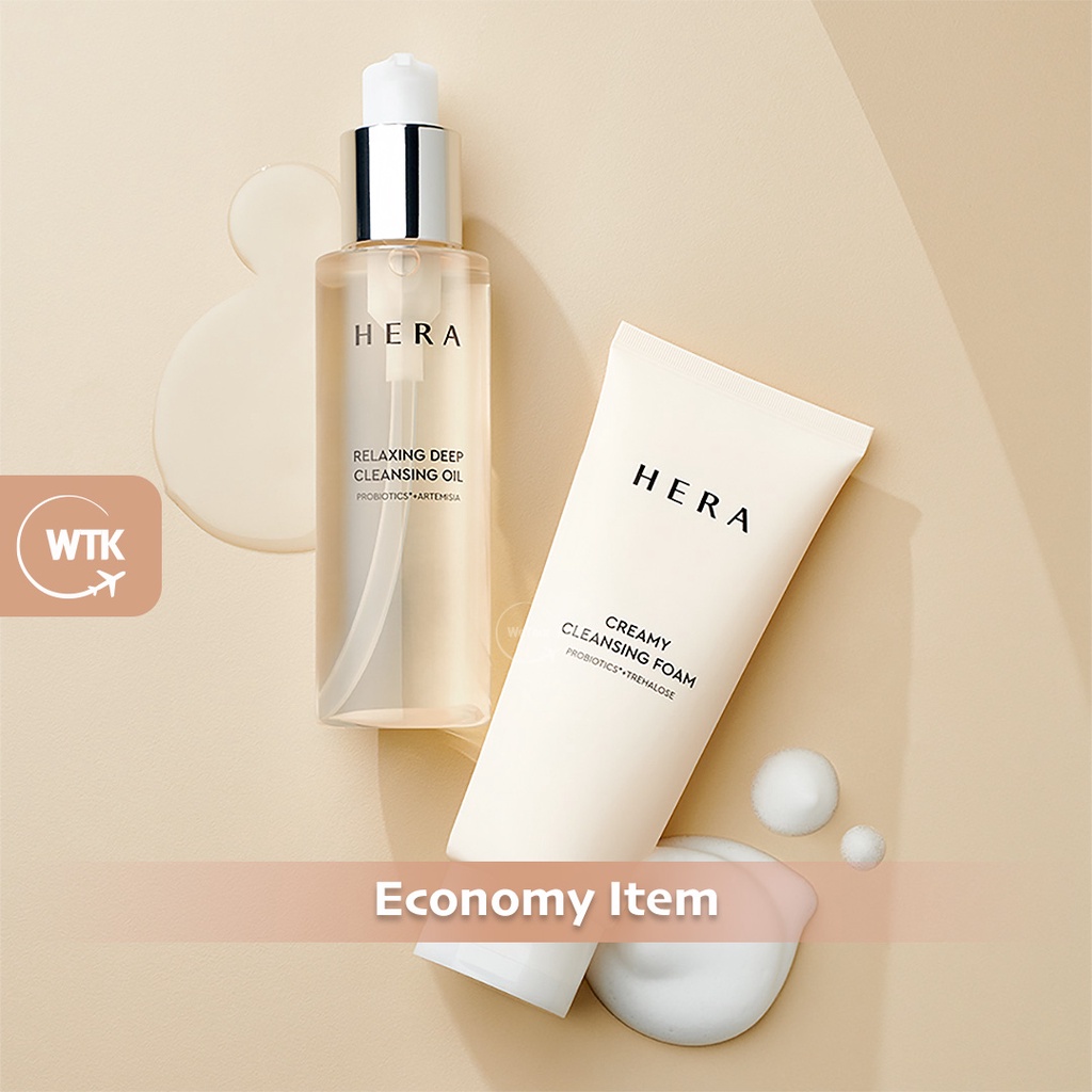 HERA Relaxing Deep Cleansing Oil / Creamy Cleansing Foam - 50ml All ...