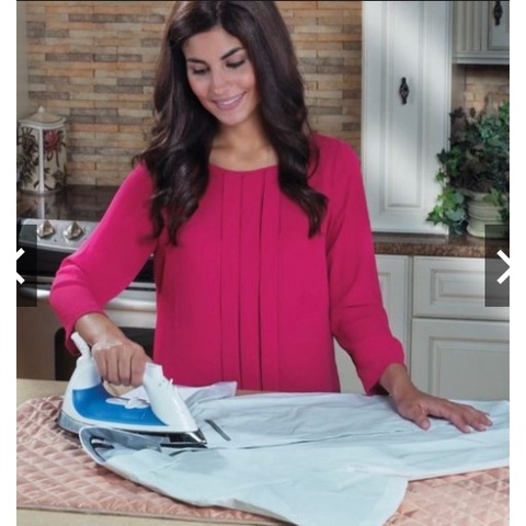 แผ่นรองรีดผ้าพกพา Iron express แผ่นรองรีดมีชั้นแผ่นสะท้อนความร้อนใยบุเพิ่มความชื่น ช่วยให้รีดผ้า ...