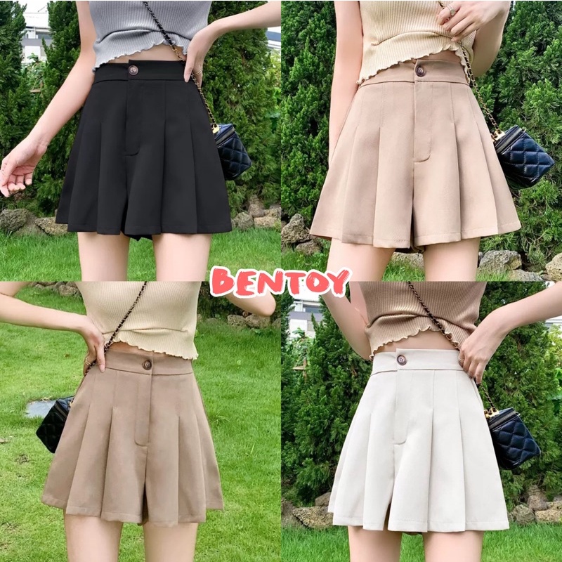 Bentoy(A215)กางเกงขาสั้นผู้หญิง เอวสูง ทรงสวย เอวยืดสะโพกใหญ่ใส่ได้ มี4สี มีไซส์ให้เลือก ...