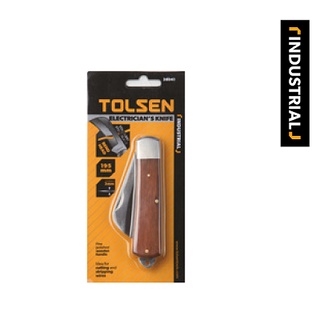 Tolsen 38041 มีดพับเอนกประสงค์ มีดปอกสายไฟ มีดช่างไฟฟ้า ใบมีดสแตนเลส ...