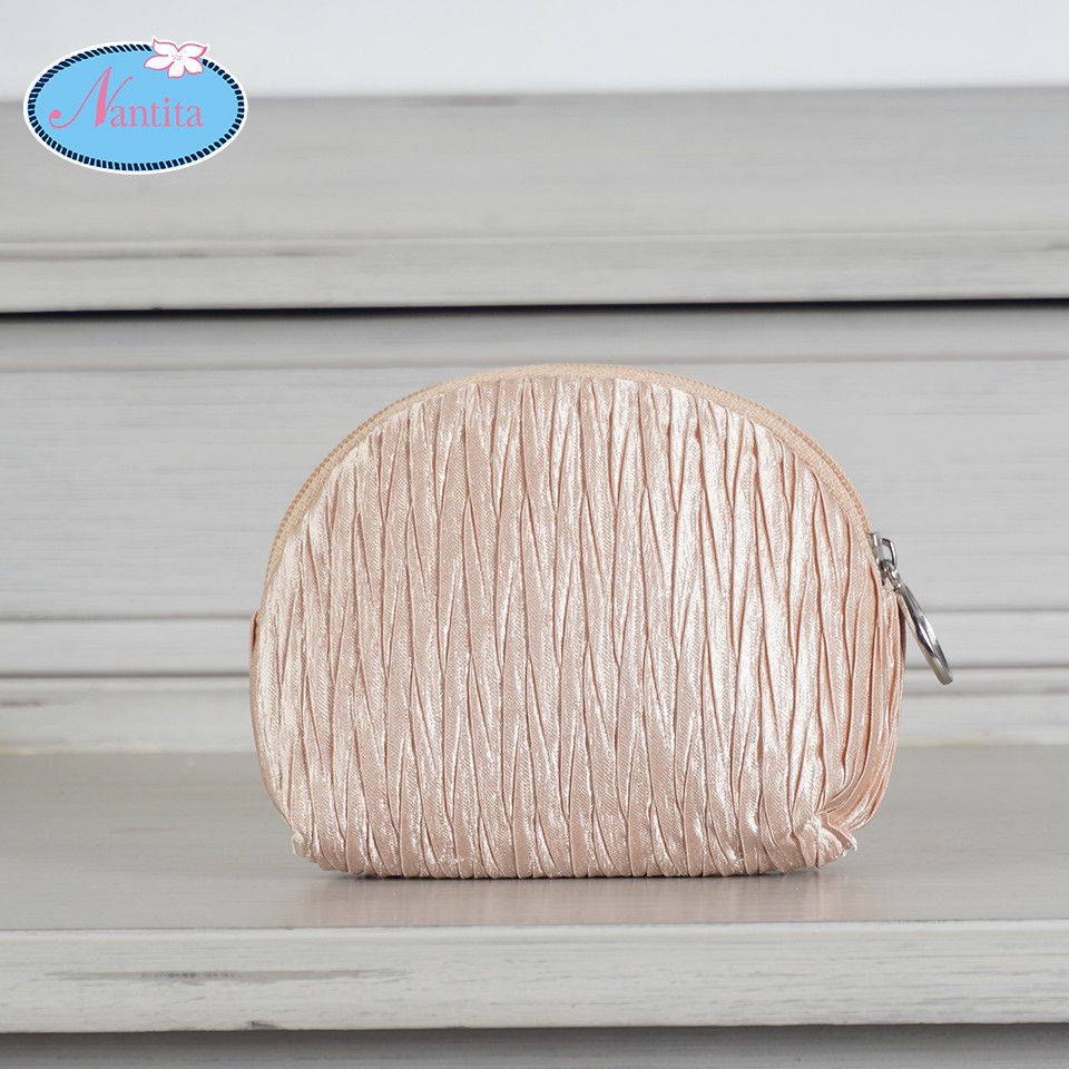 Nantita กระเป๋าใส่เศษสตางค์ทรงหอยผ้าพรีท BP555 | Shopee Thailand