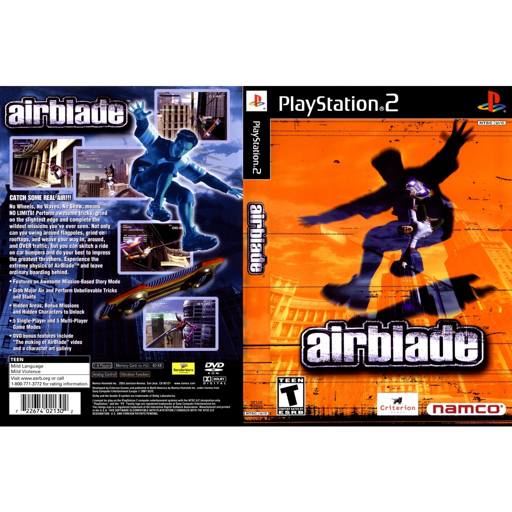 แผ่นเกมส์ PS2 AirBlade คุณภาพ ส่งไว (DVD) | Shopee Thailand