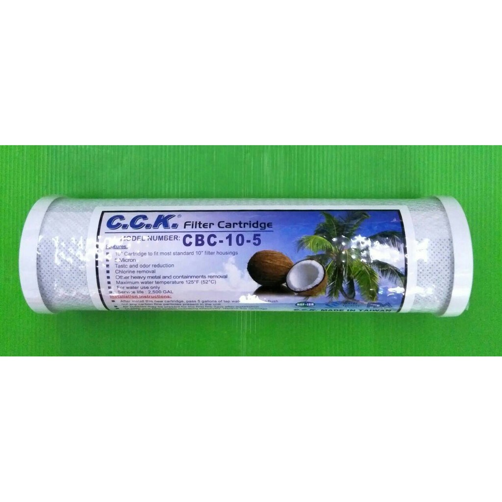 CCK มาแล้ว! ทำจากกะลา ไส้กรอง ไส้กรองน้ำ คาร์บอนอัดแท่ง Block Carbon TAIWAN ขนาด2.5 X 10" ของ ...