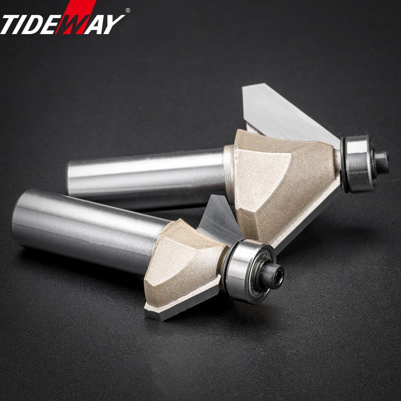 Tideway ชุดเครื่องมือเราเตอร์ 45 Deg Bevel Edge Forming Chamfer Router ...