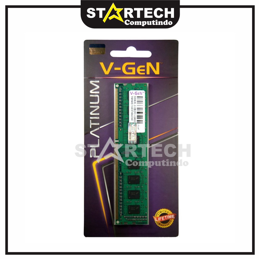 Ram V-GeN DDR3 2GB PC12800/1600Mhz V-GeN Longdimm PLATINUM - มาตรฐาน ...