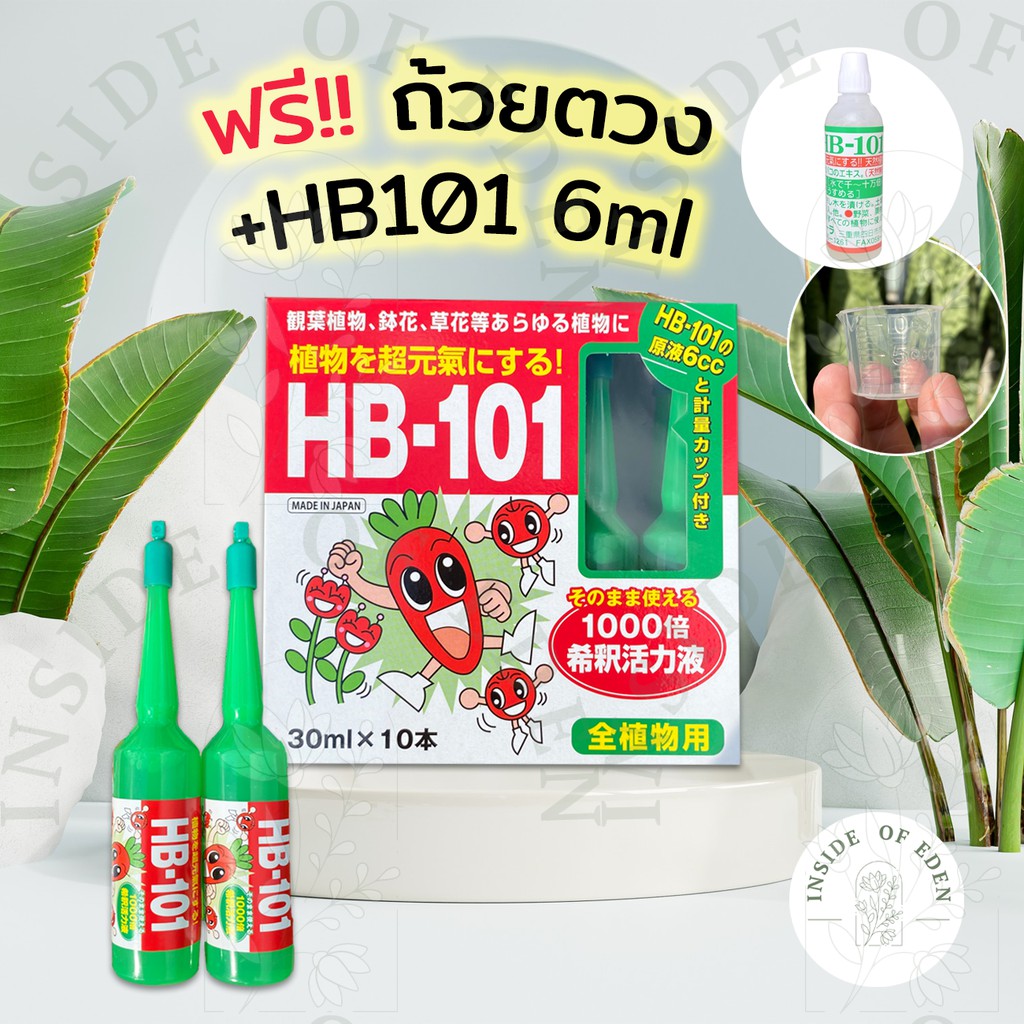 HB101 ปุ๋ยน้ำ ปุ๋ยปัก พร้อมใช้ แถมฟรี!! HB101 6 ml และ ถ้วยตวง hyponex | Shopee Thailand