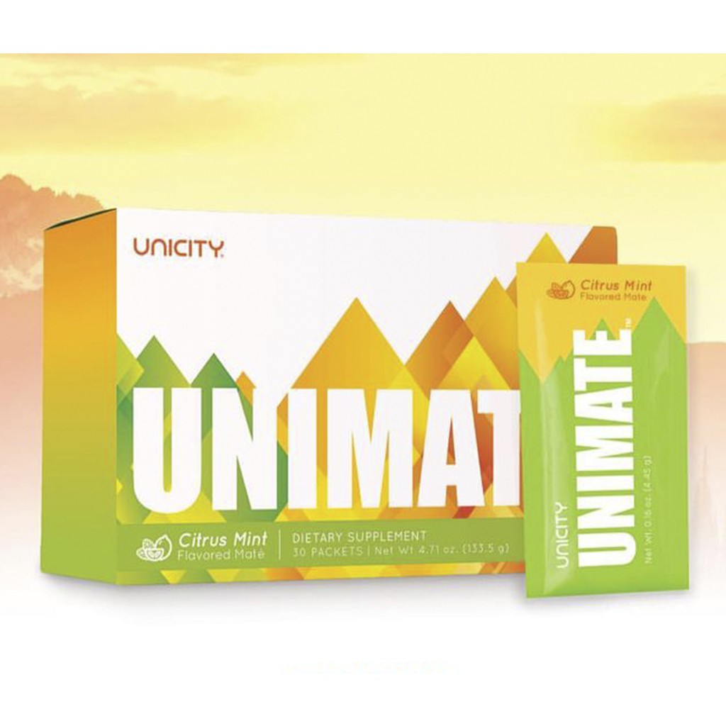เครื่องดื่ม UNIMATE Unicity เยอร์บามาเต้ ชนิดผง Powder Beverage 30 ซอง ...