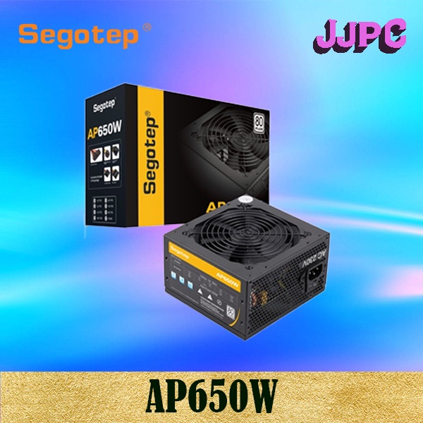 พาวเวอร์ซัพพลาย SEGOTEP AP650W 650W 650 Watt 80 Plus สําหรับเล่นเกม ATX ...