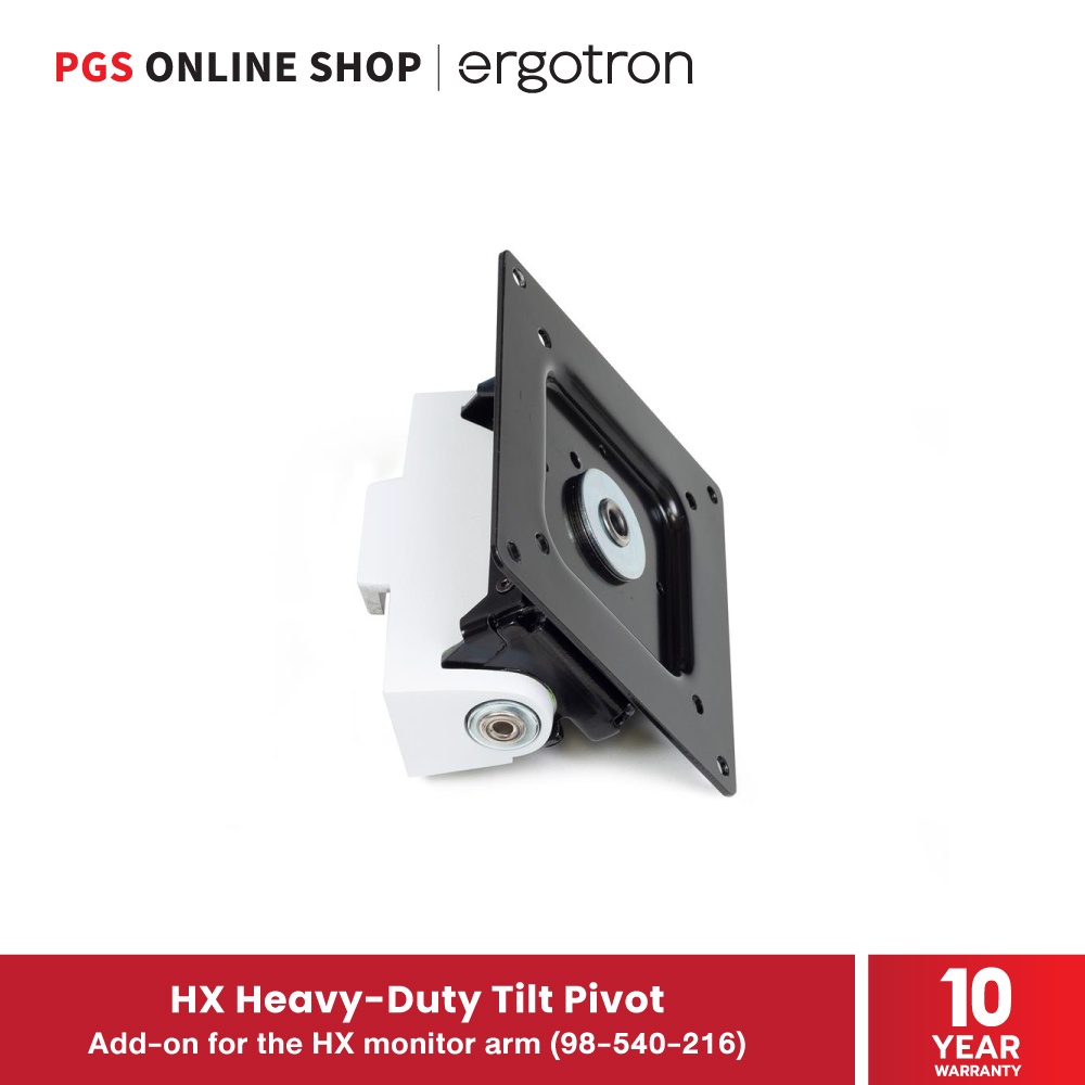 Ergotron HX Heavy-Duty Tilt Pivot Add-on for the HX monitor arm ...