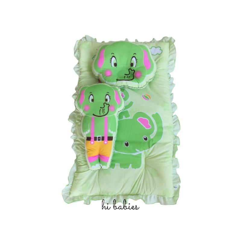 Hi Babies เซตที่นอนเด็กแรกเกิด 3 ชิ้น ขนาด 22x36 นิ้ว ลายช้าง | Shopee ...