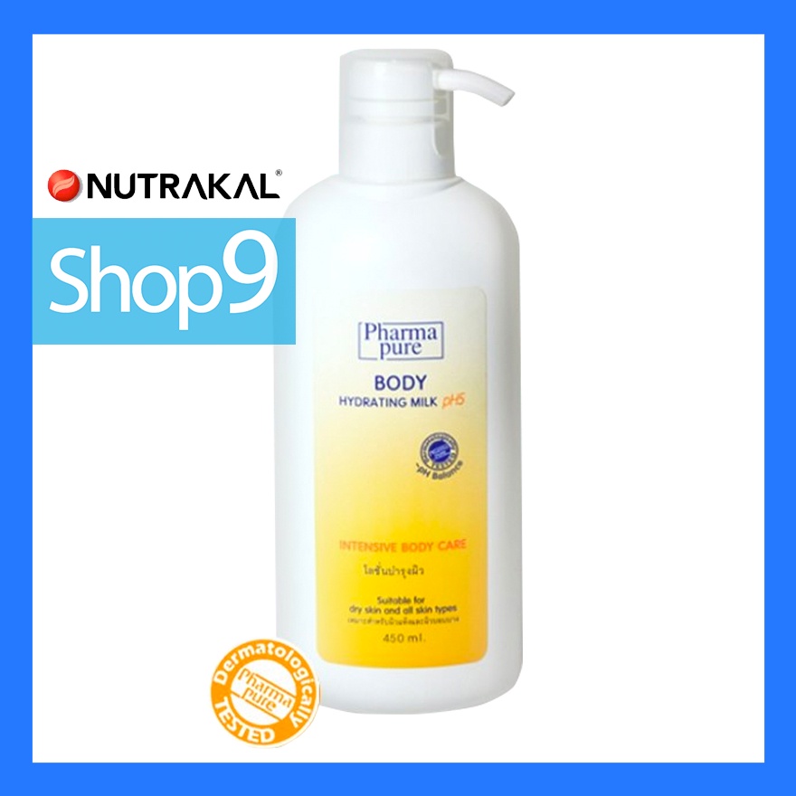[Exp.10/2026]PHARMAPURE BODY MILK LOTION PH5 450ML +100ML.ฟาร์มาเพียวร์ ...