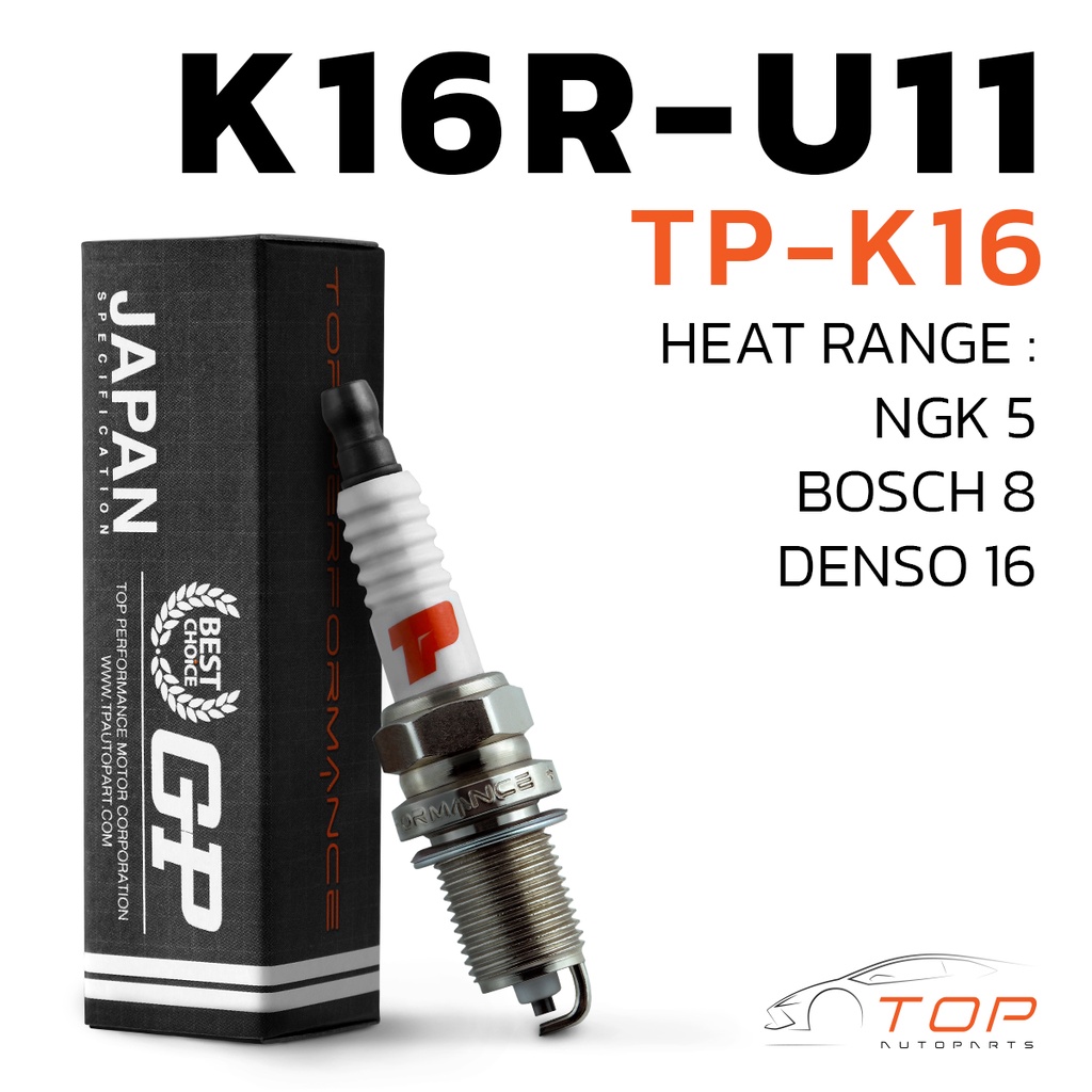 หัวเทียน TOYOTA / HONDA / NISSAN / MITSUBISHI / MAZDA 323 / 90080-91161 รหัสTP-K16 - TOP - NGK 5 ...