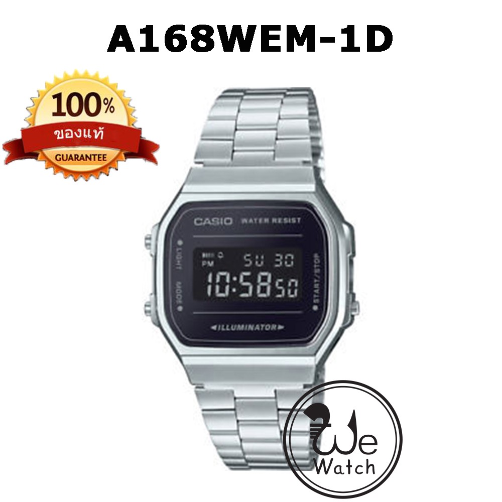 CASIO รุ่น A168WG-9WDF A168WEGB-1 A168WGG A168WEHB-1A A168WEHA-9A รับ ...