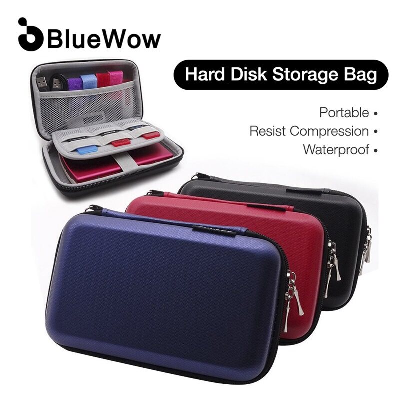 Bluewow กระเป๋าเคสใส่ฮาร์ดดิสก์ไดรฟ์ พาวเวอร์แบงค์ 2.5 นิ้ว แบบพกพา มีซิป GH1805 | Shopee Thailand