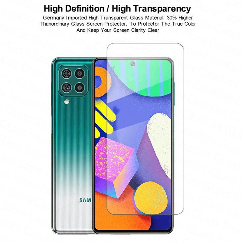 Layar กระจกนิรภัย Samsung M62 / Samsung F62 ป้องกันรอยขีดข่วน Samsung ...