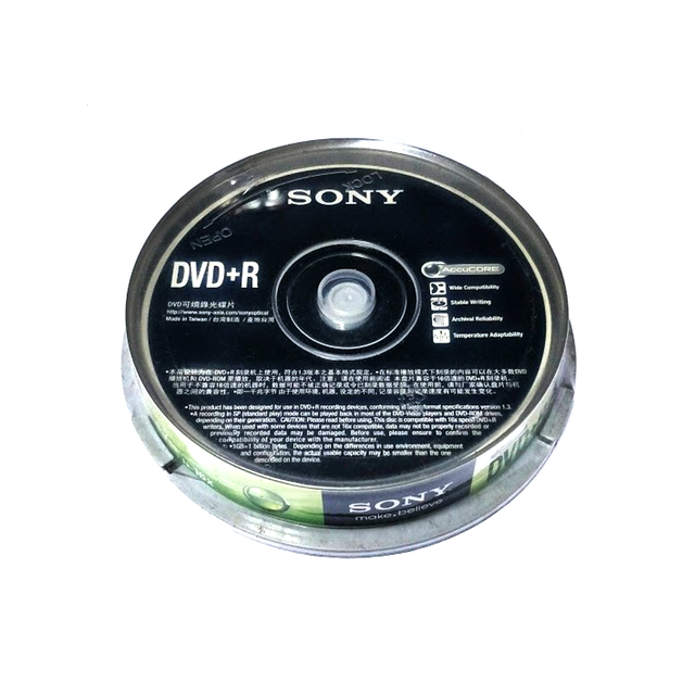 SONY DVD+R (10DPR47SP) DVD+R แพ็ค 10 (มีถ้วย) | Shopee Thailand