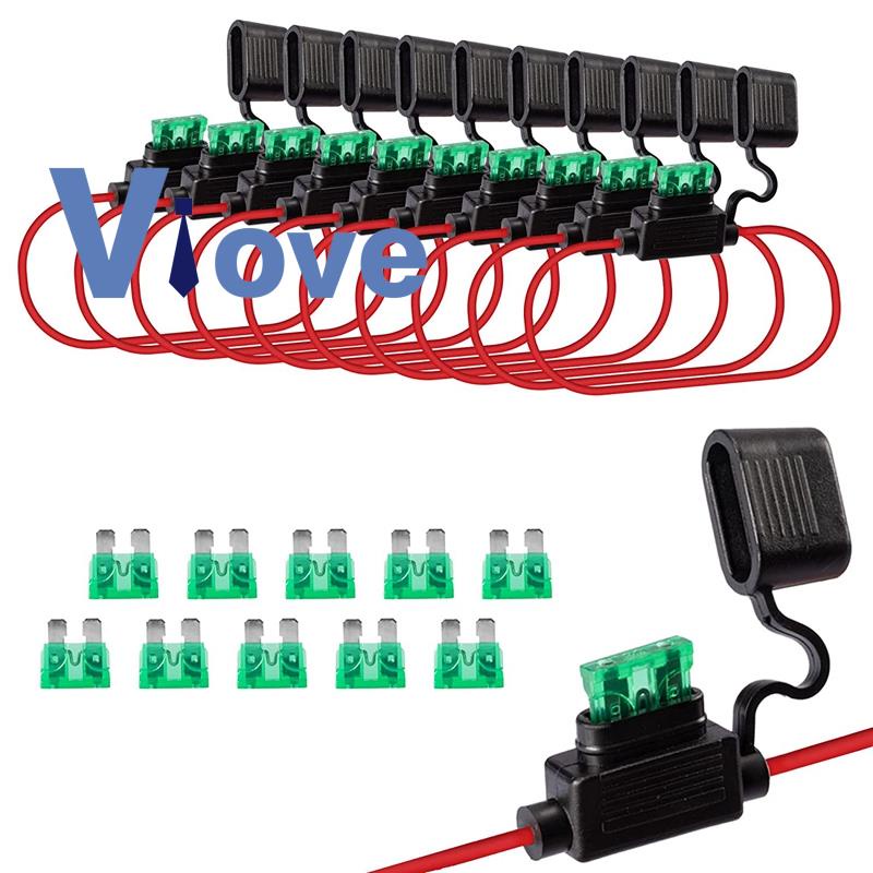 Fuse Adapter 12V-DC ATC/ATO 12 AWG Inline Blade Fuse Holder | Shopee ...