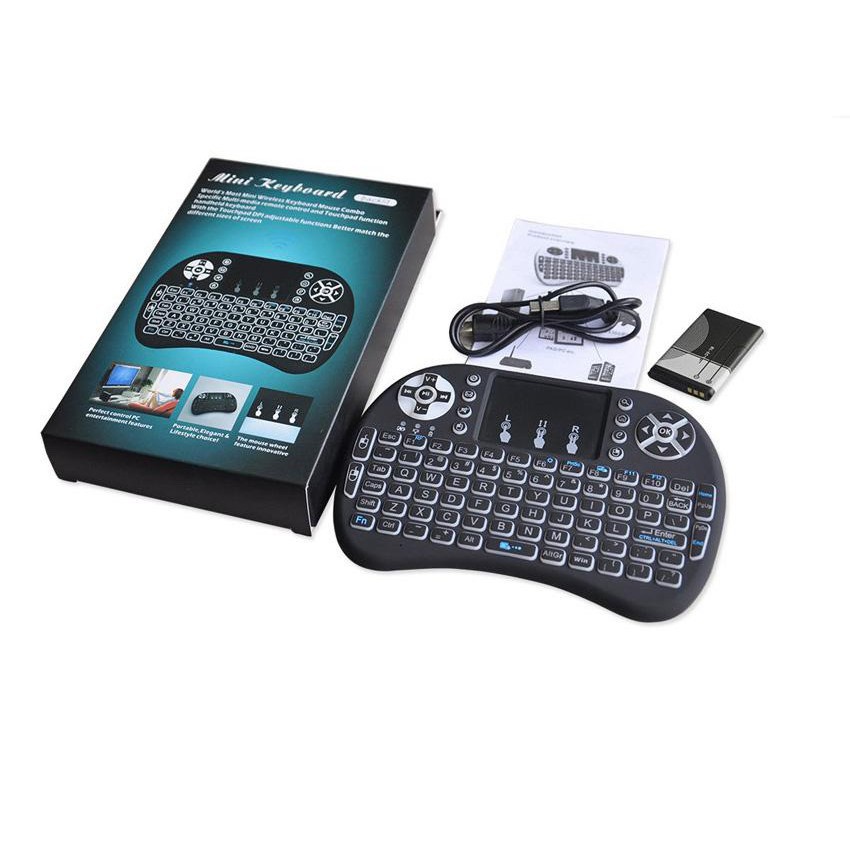 I8 Mini Wireless Keyboard พิมพ์ภาษาอังกฤษ-ภาษาไทย คีย์บอร์ดไร้สาย เมาส์ ...