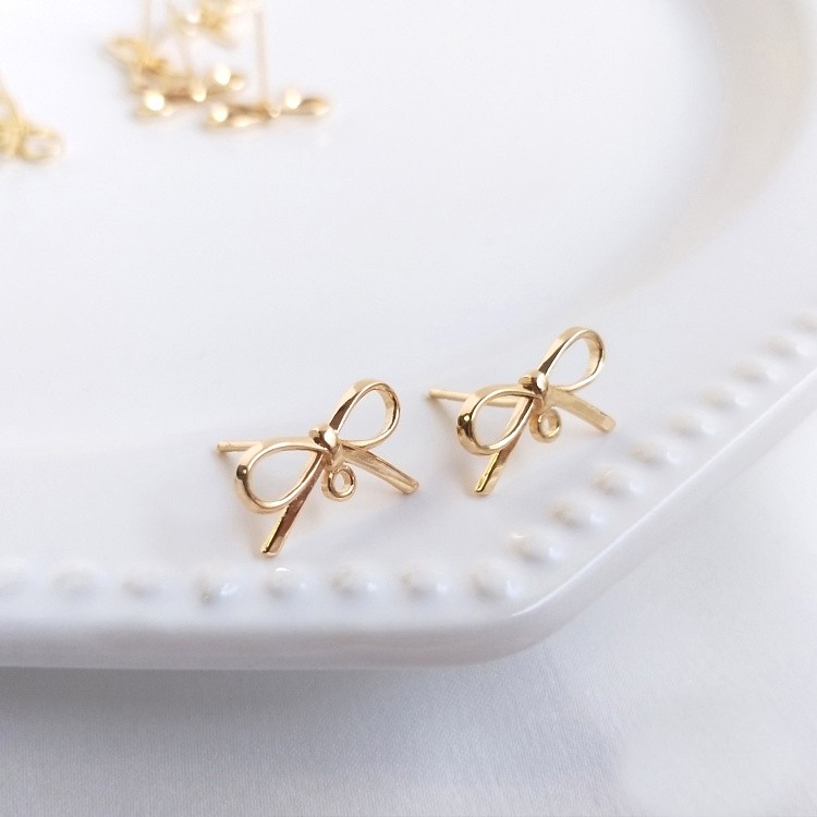 เครื่องประดับต่างหูโบว์ 18K DIY | Shopee Thailand