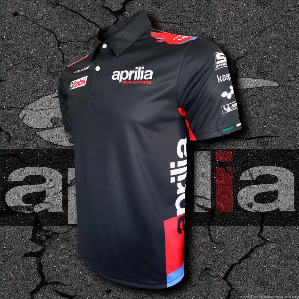 เสื้อPolo MotoGP ทีม Aprilia Racing Team เสื้อโปโล โมโตจีพี อพรีเลีย เ ...