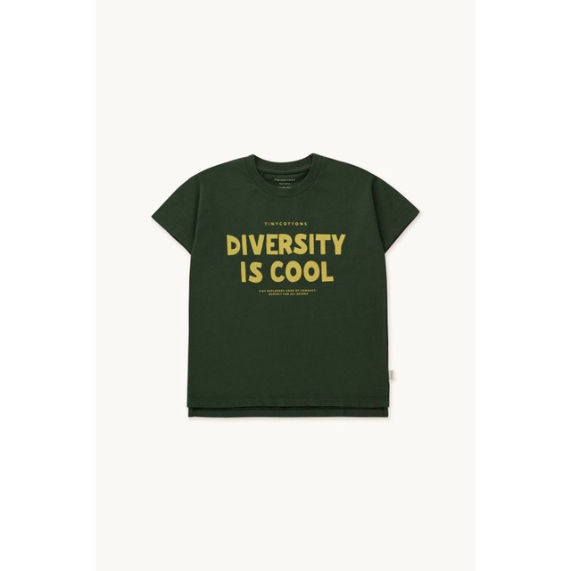 เสื้อยืดคอกลม ลาย DIVERSITY IS COOL แบรนด์ TINYCOTTONS (4Y) | Shopee Thailand