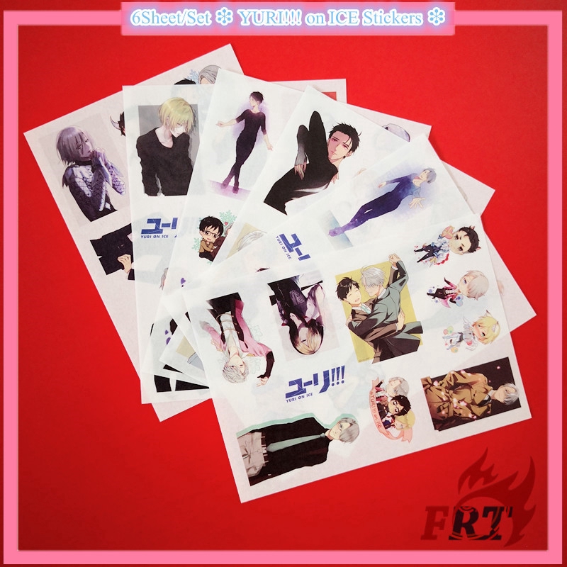 YURI!!! on ICE สติ๊กเกอร์ 6Sheet/Set Anime Character DIY Diary ...