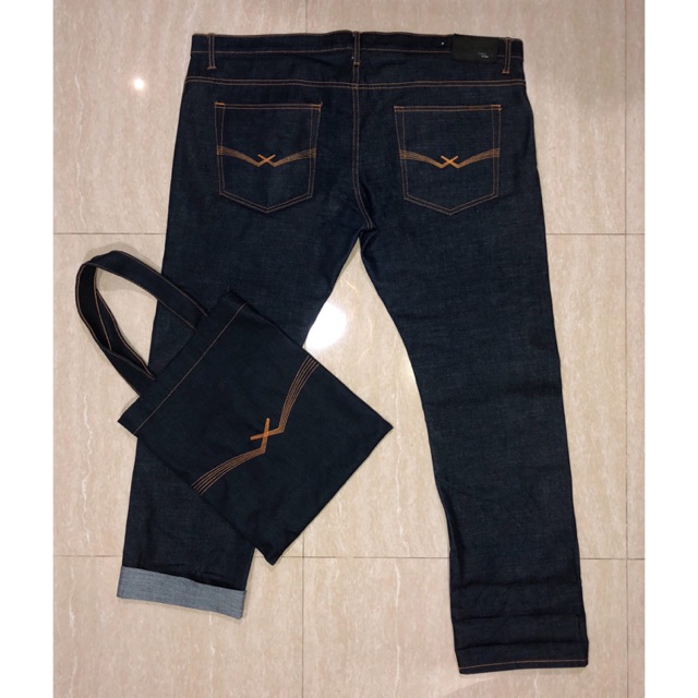 (มีโค้ดส่วนลดจ้า !!) กางเกงยีนส์ ไซส์พิเศษ WAFT X WEFT | Shopee Thailand