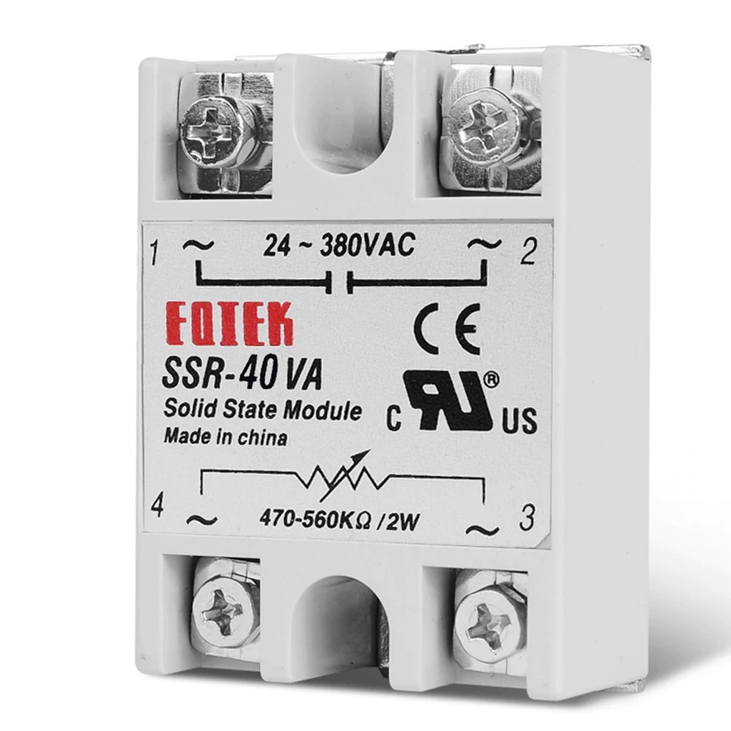 40DA SSR-40VA Solid State Relay Module Single Phase AC 24-380VAC โซลิดเสตทรีเลย์ คุณภาพสูงพร้อม ...