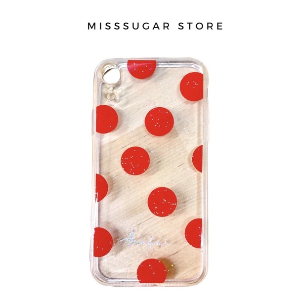 Polka dot case with name : Made to order | Shopee Thailand