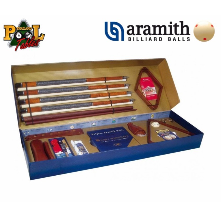 Aramith ชุดเล่นพูล อุปกรณ์สำหรับโต๊ะพูลครบชุด รุ่นโปรคัพ Pool Table ...