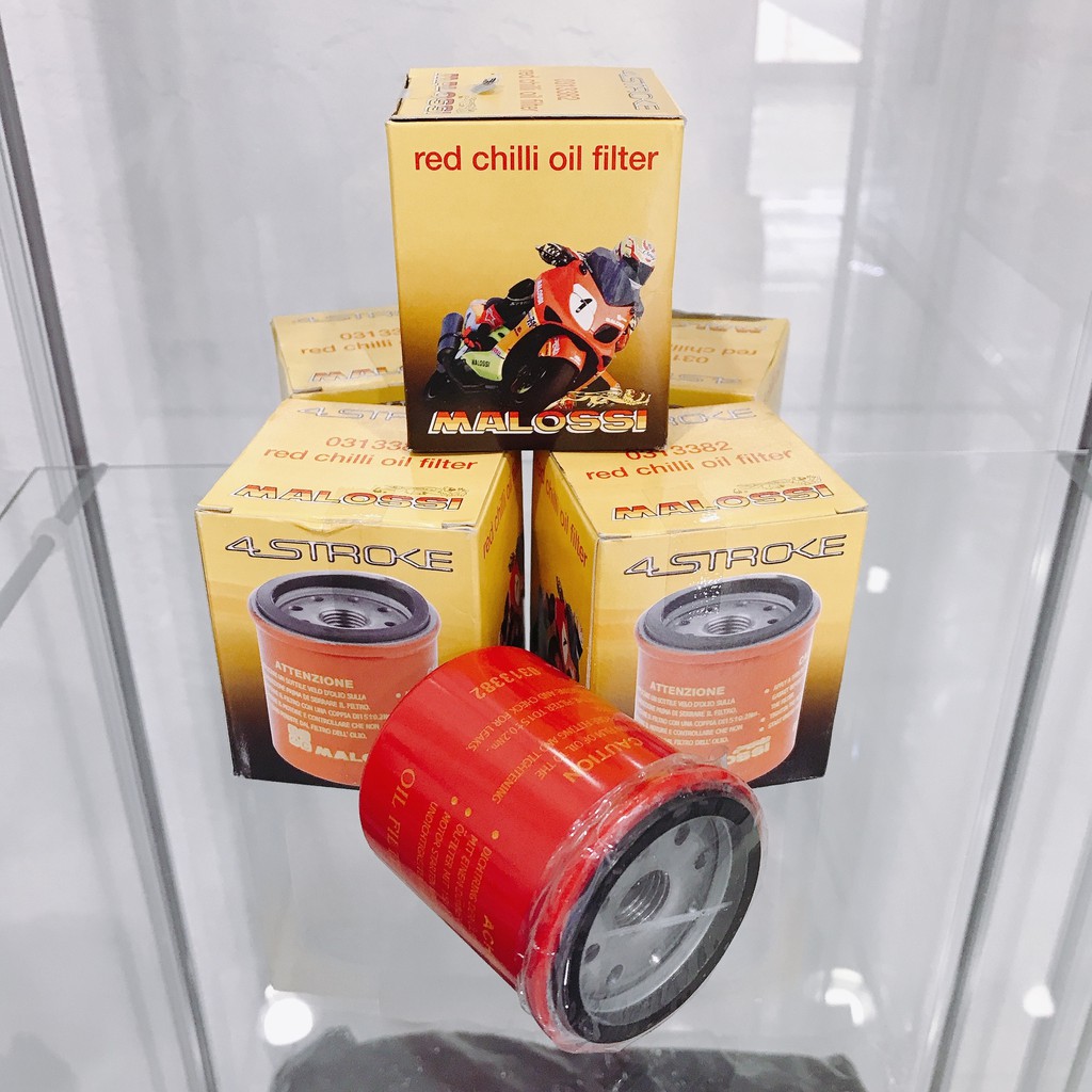 กรองน้ำมันเครื่อง Malossi Red Chilli Oil Filter สำหรับเวสป้าทุกรุ่น ...