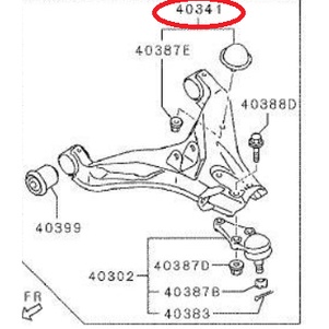 ยางกันกระแทกปีกนกล่าง ปาเจโร่ Mitsubishi มิตซู แท้ เบิกศูนย์ รหัส ...
