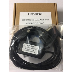 สายการเขียนโปรแกรม Mitsubishi USB-SC09 พร้อมหัวใหญ่ FX และ A Series PLC ...
