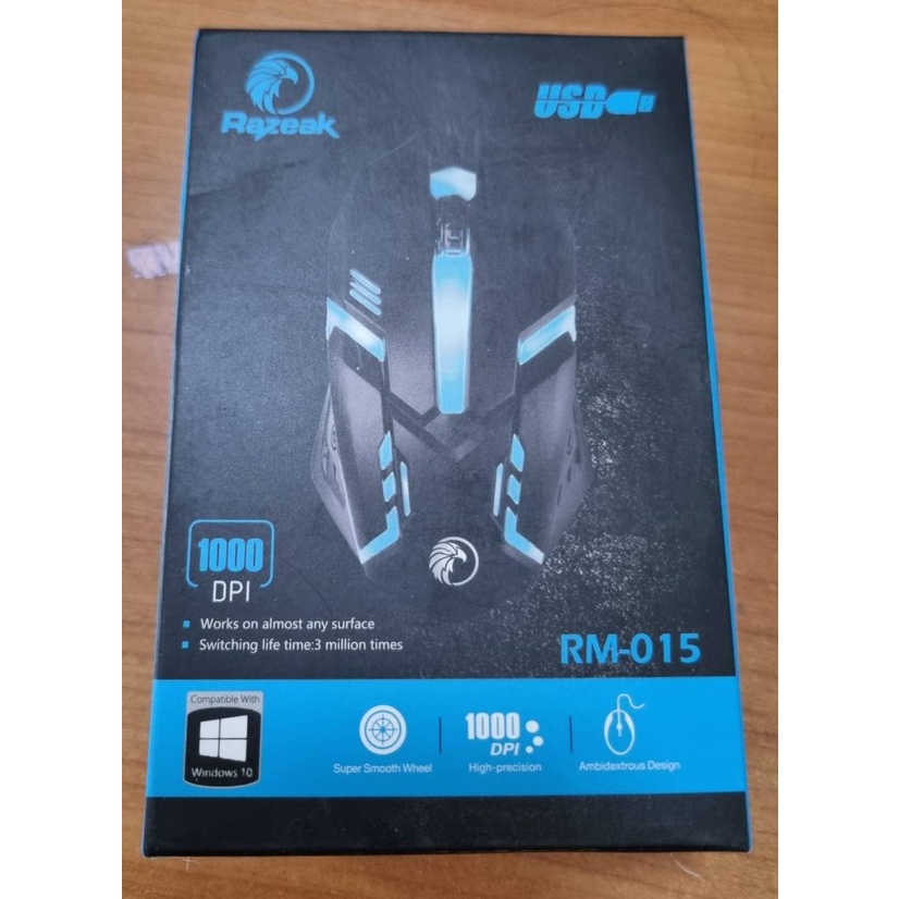 Mouse razeak USB RM-015 เม้าส์เกมส์มิ่ง | Shopee Thailand