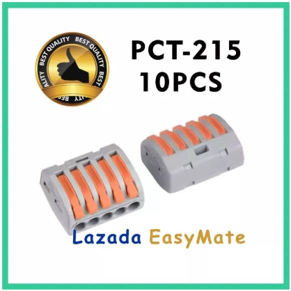 EasyMateข้อต่อเชื่อมสายไฟ เทอร์มินอลต่อสายไฟ เต๋าต่อสายไฟ PCT-212,PCT ...