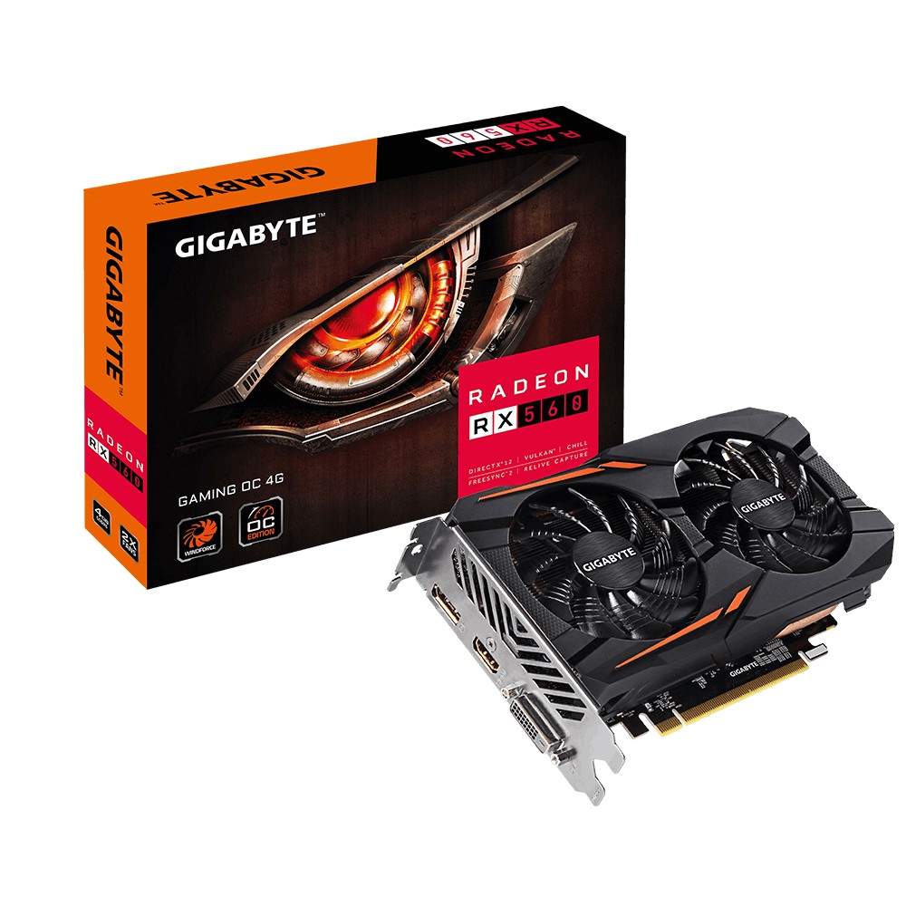การ์ดจอ GIGABYTE Radeon RX 560 Gaming OC 4G | Shopee Thailand