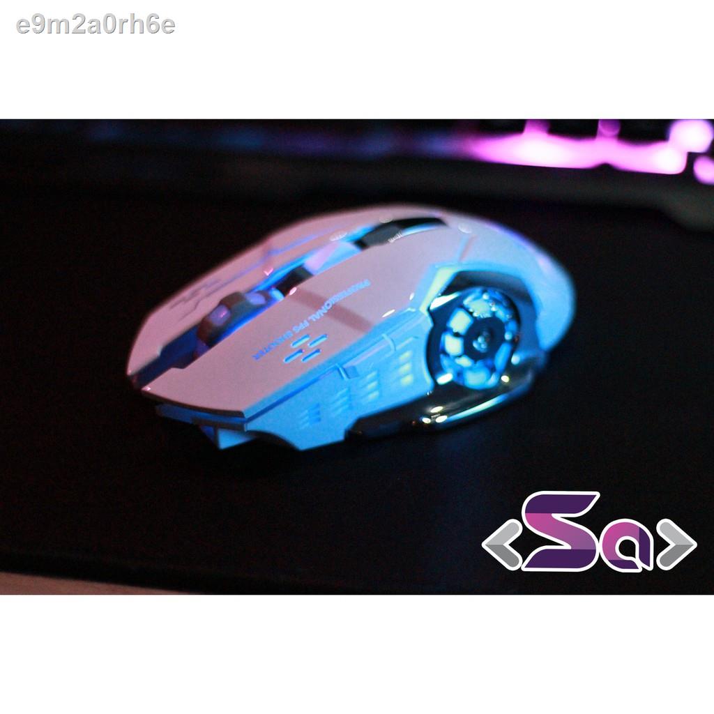 Wireless Mouse Free Wolf X8 2.4Ghz Rechargeable เมาส์ไร้สาย ชาร์จได้ มี ...