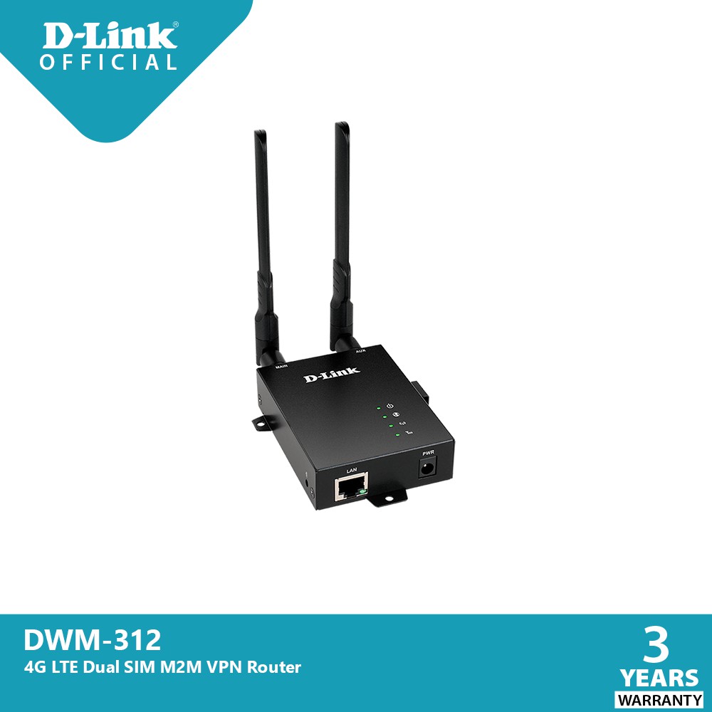 D-Link DWM-312: 4G LTE M2M VPN Router | Shopee Thailand