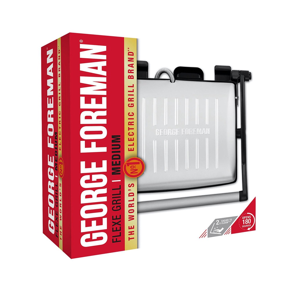 George Foreman 26250 Flexe Electric Grill-Flat Open Griddling เครื่อง ...