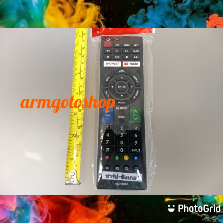 รีโมท ทีวี ชาร์ป ซิงเกอร์ รุ่น GB275WJSA GB275WJ5A *ใช้กับทีวี Sharp Singer LCD,LED,Smart TV รวม ...