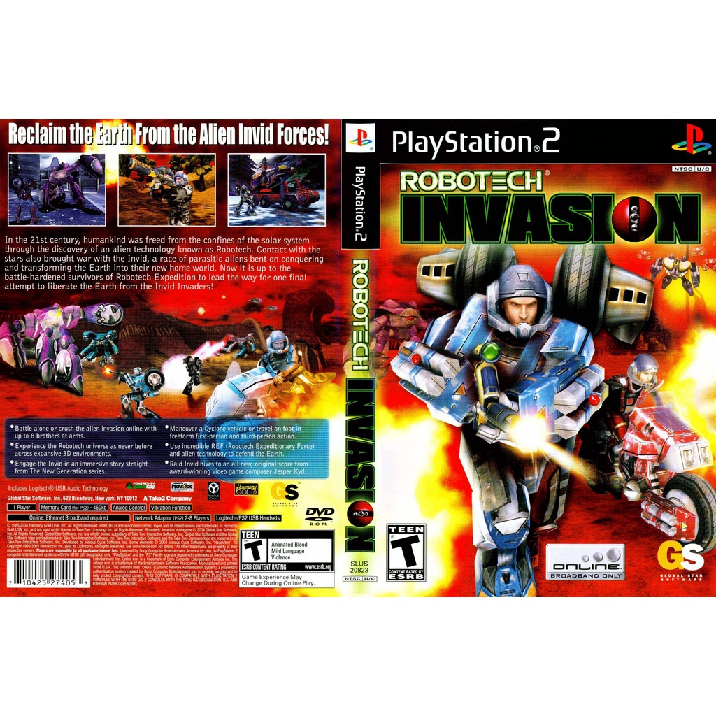 แผ่นเกมส์ PS2 Robotech Invasion คุณภาพ ส่งไว (DVD) | Shopee Thailand