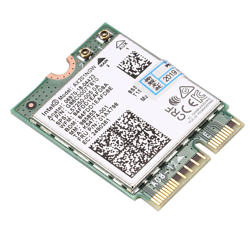 สําหรับ Intel Wi-Fi 6 AX201 บลูทูธ 5.0 Dual Band 2.4G/5G ไร้สาย NGFF ...