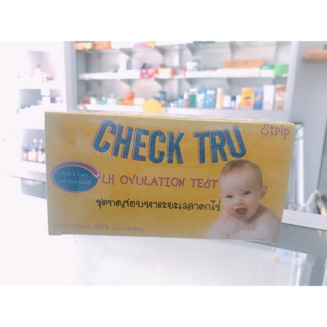 [ 1 กล่อง ] Check Tru ชุดตรวจไข่ตก ชุดทดสอบหาระยะเวลาตกไข่ มี 5 ชุด ...