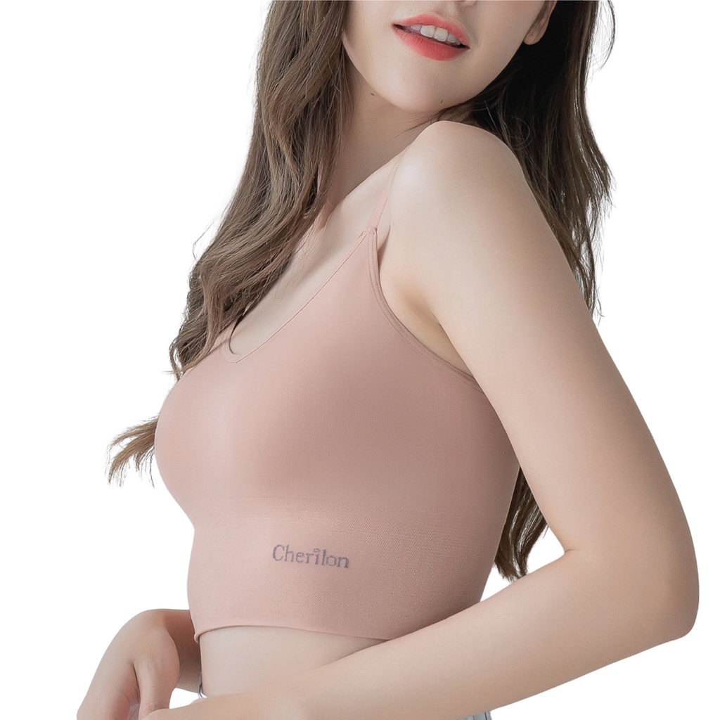 Cherilon Tee Bra เชอรีล่อน บราไร้โครง เสื้อใน บรา สายเดี่ยว ดันทรง ฟองน้ำ ชิ้นเดียว นุ่ม สบาย ...