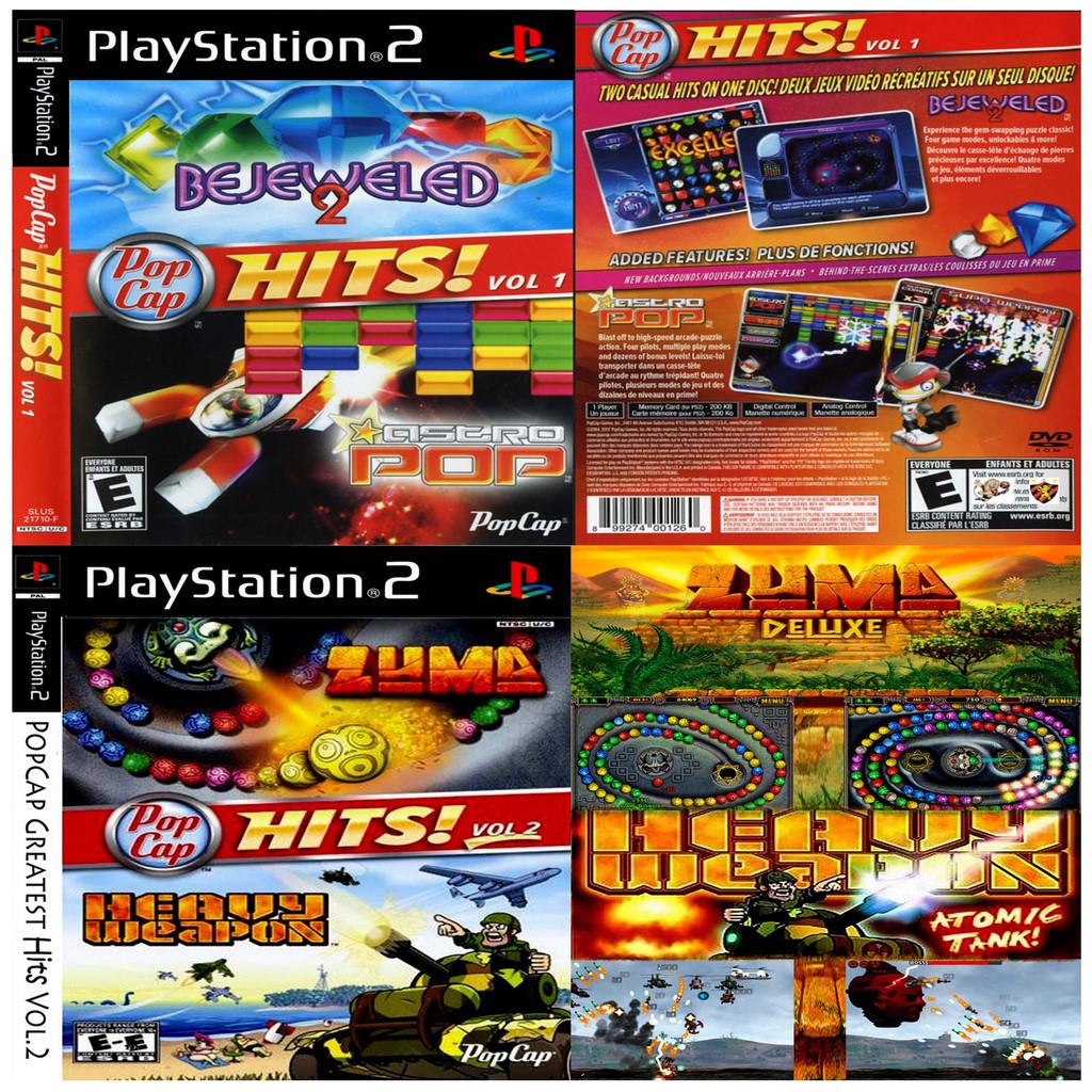 Popcap Hits Vol. 1 & 2 [USA] [PS2 DVD] | Shopee Thailand